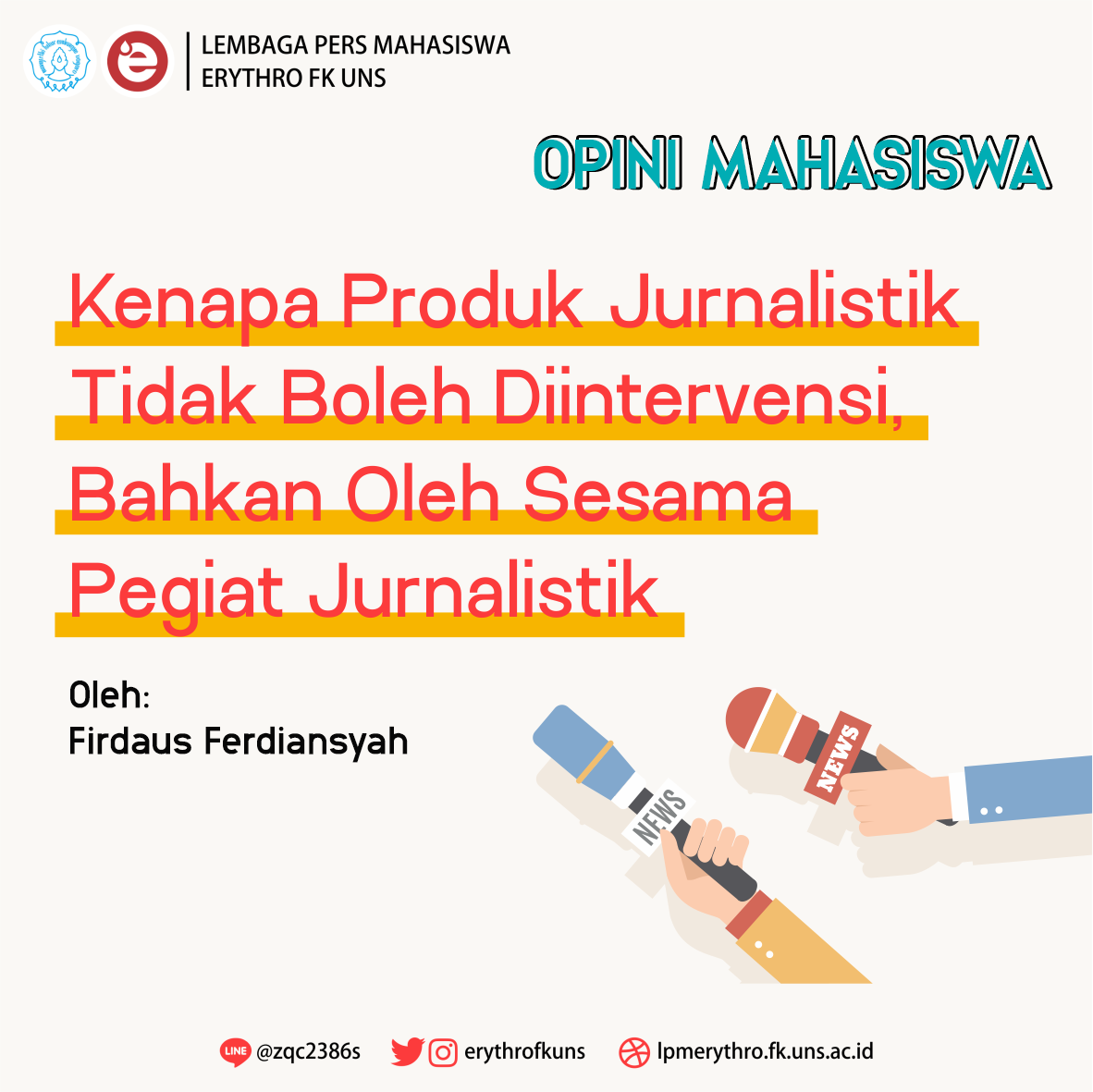 OPINI: Kenapa Produk Jurnalistik Tidak Boleh Diintervensi, Bahkan Oleh ... OPINI: Kenapa Produk Jurnalistik Tidak Boleh Diintervensi, Bahkan Oleh ...